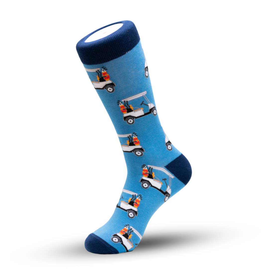 Golf Cart Funky Socks – SOXO #1 Imported Socks Brand in Pakistan